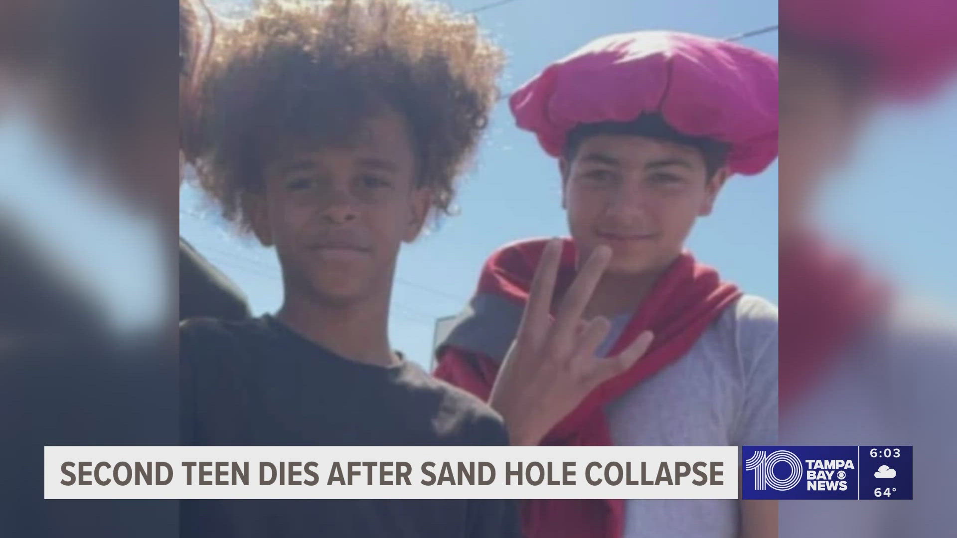 Second 14-year-old dies after falling into Citrus County sand hole