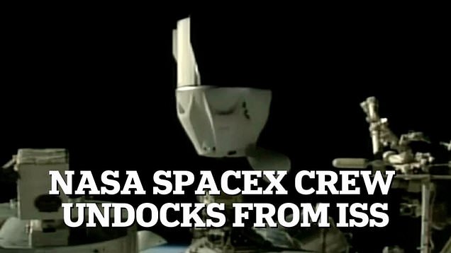 NASA SpaceX Crew-11 undocks from ISS