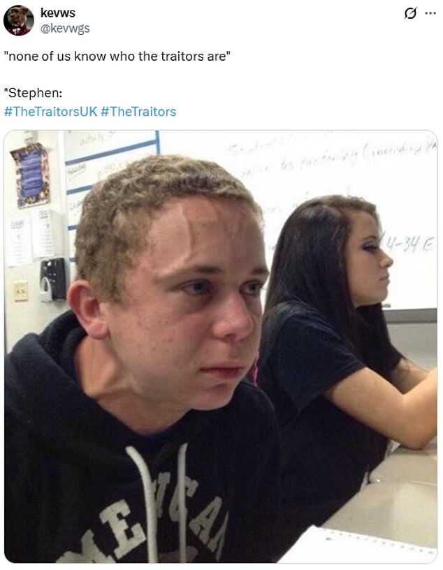 The Traitors star Stephen makes another major error