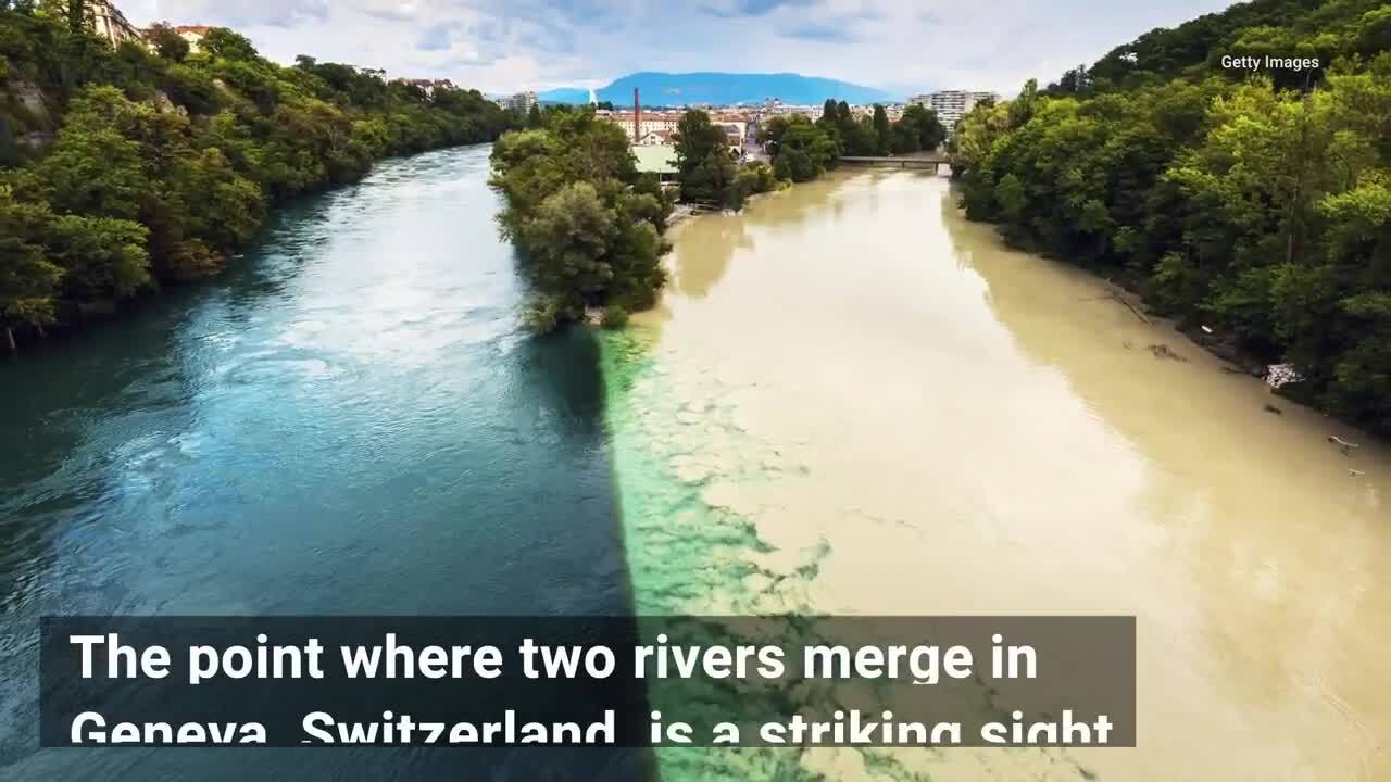 When two rivers refuse to mix, the result looks unreal
