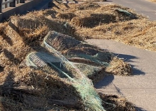Hay bale spill in Waco causing traffic delays