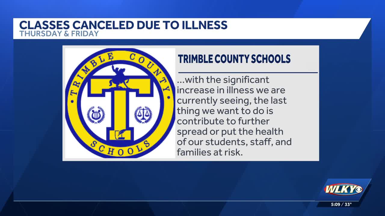Trimble County Schools cancels classes on Thursday, Friday due to ...