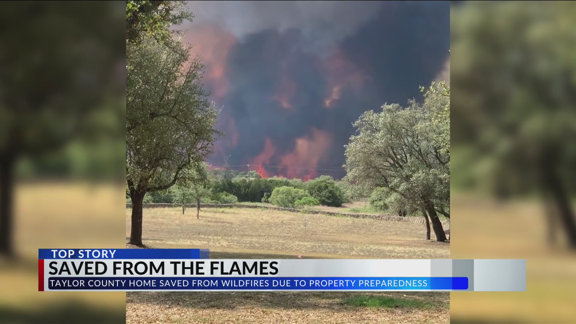 How one Taylor County home survived the Mesquite Heat Fire
