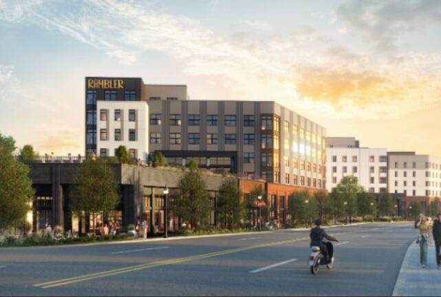 Construction begins on eight-story apartment building in Blacksburg