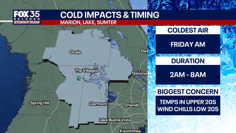 Florida cold front: County-by-county forecast, timeline, how cold it ...