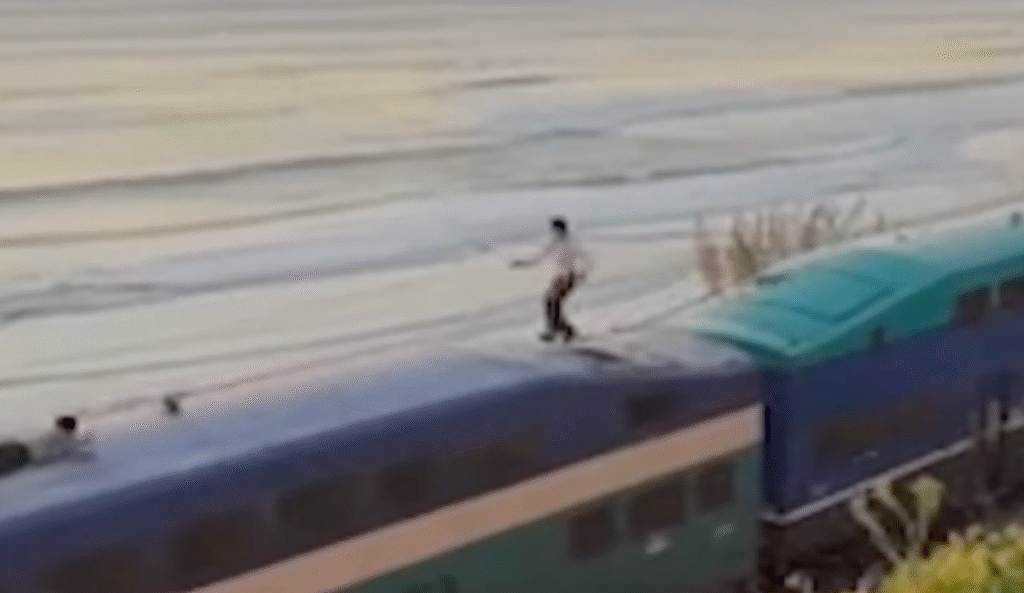 Teens arrested in San Diego County after 'train surfing' video goes viral