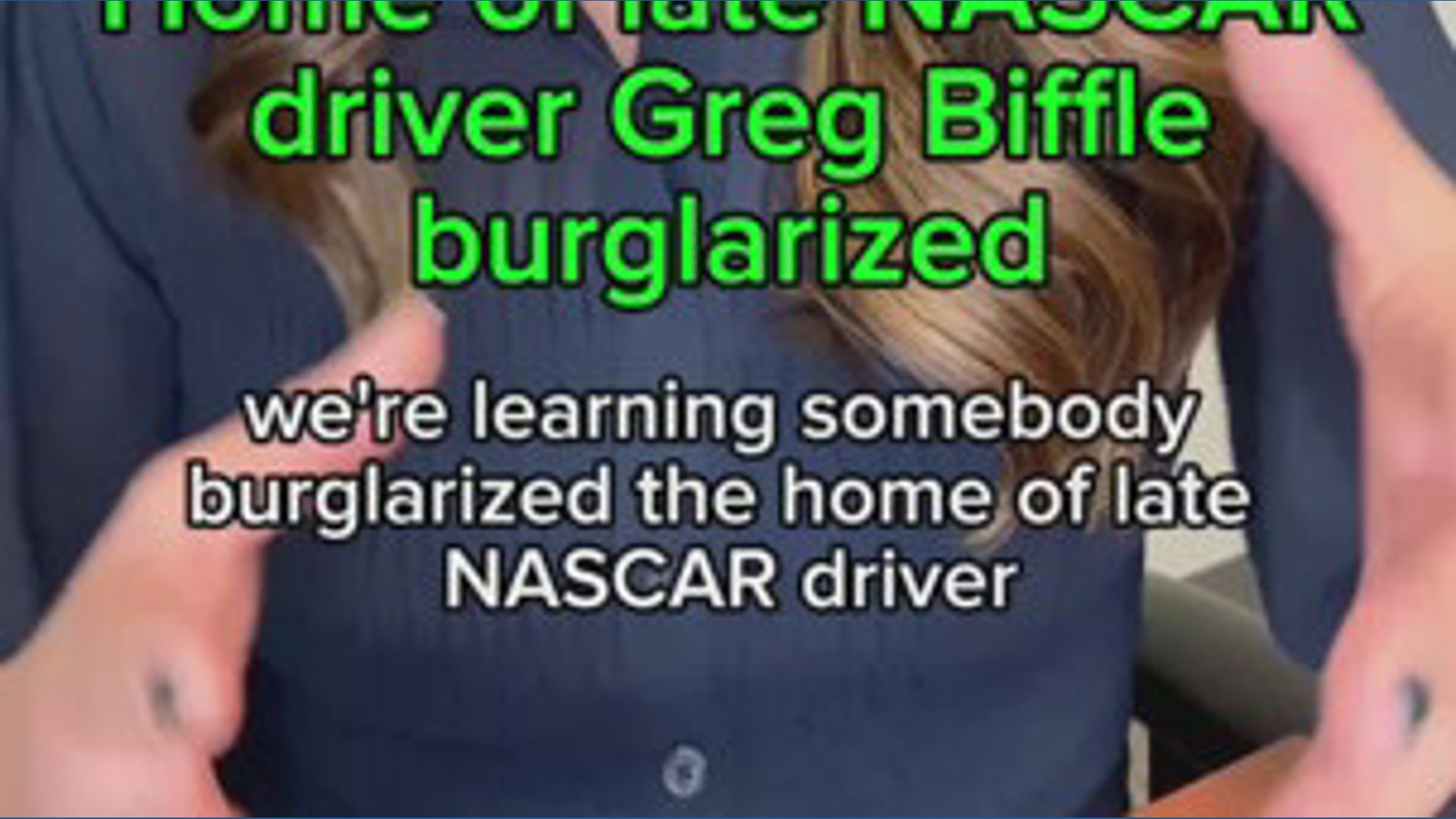 Home of late NASCAR driver Greg Biffle burglarized