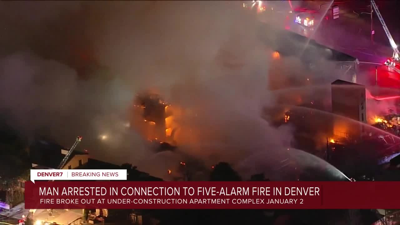 Arrest made in massive apartment construction site fire on Leetsdale in ...