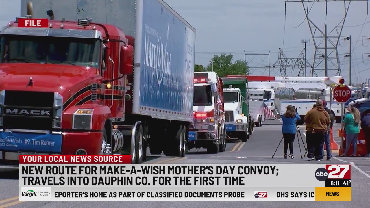 Mother's Day truck convoy coming through Dauphin County