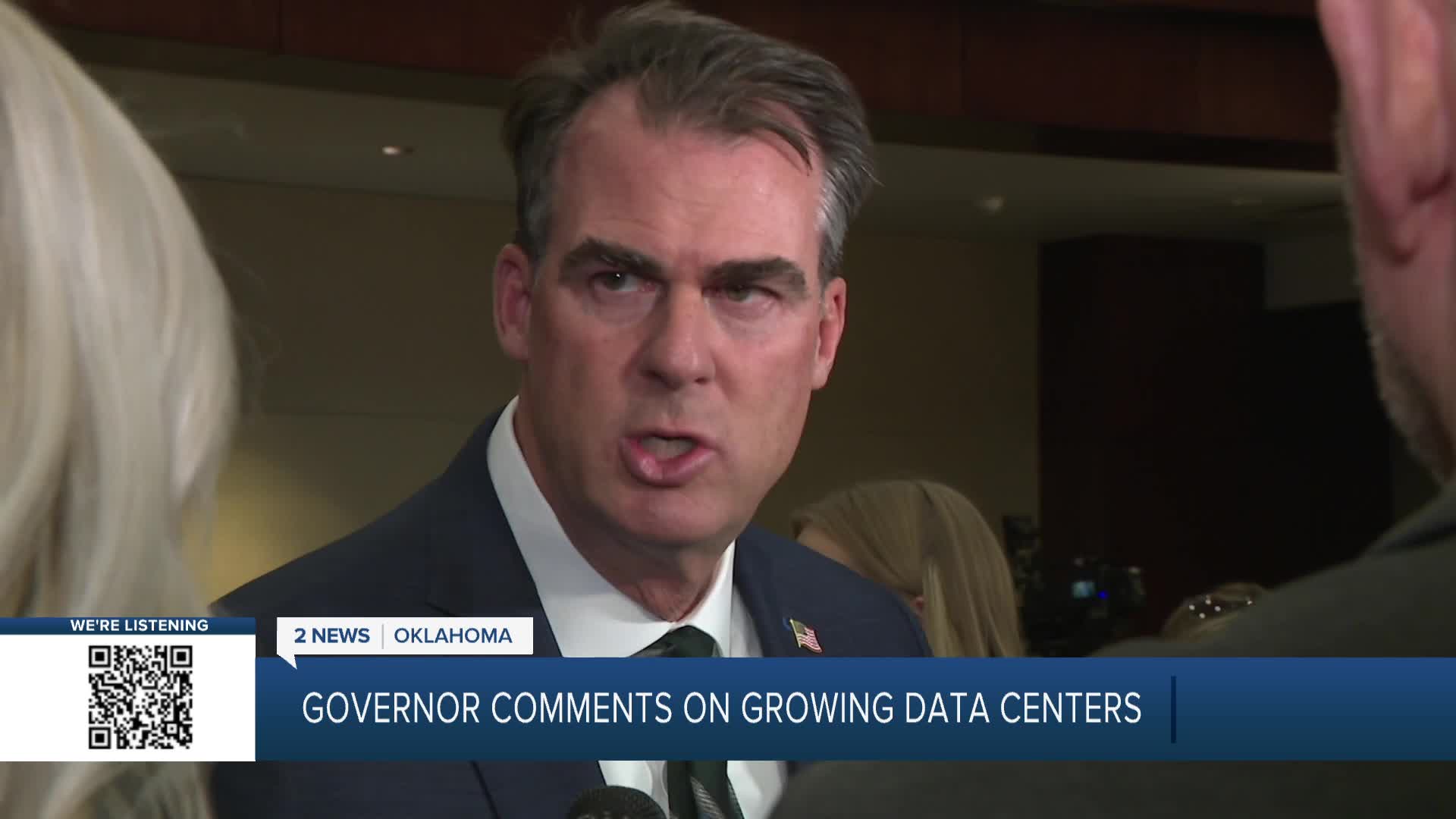Governor Stitt comments on growing data centers