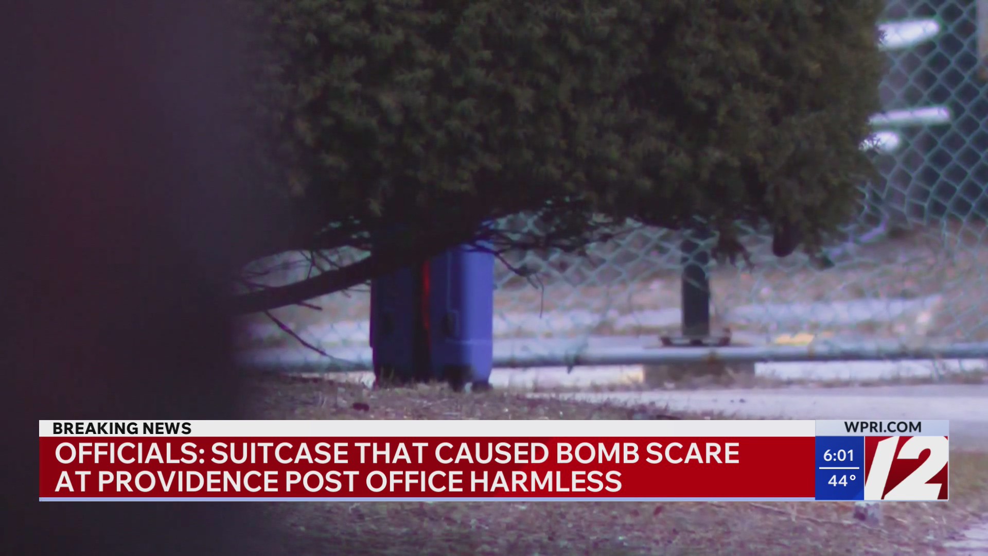 No threat after bomb squad investigates suspicious suitcase in Providence