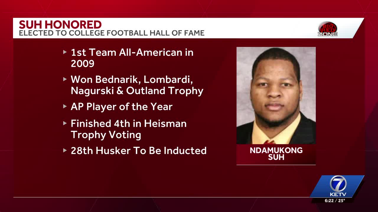 Nebraska legend Ndamukong Suh named to 2026 College Football Hall of ...