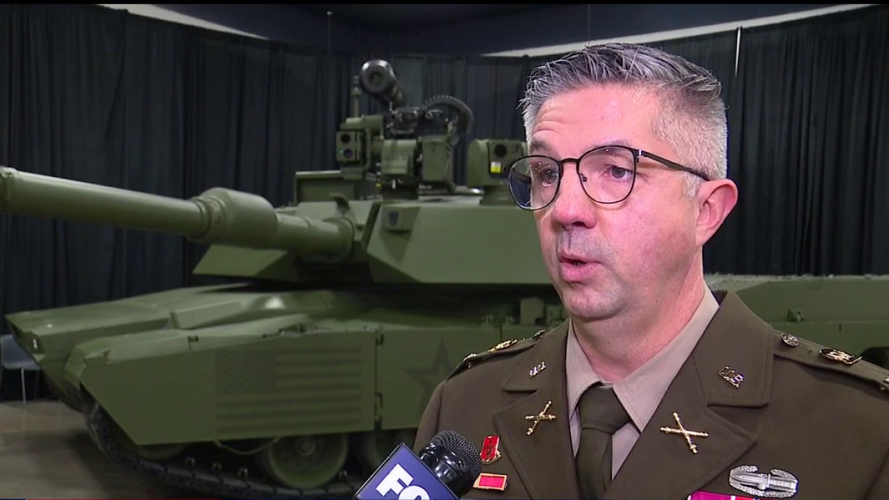 Detroit Auto Show display includes new tank