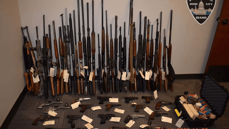 Boise man arrested for unlawful possession of 51 firearms, some stolen