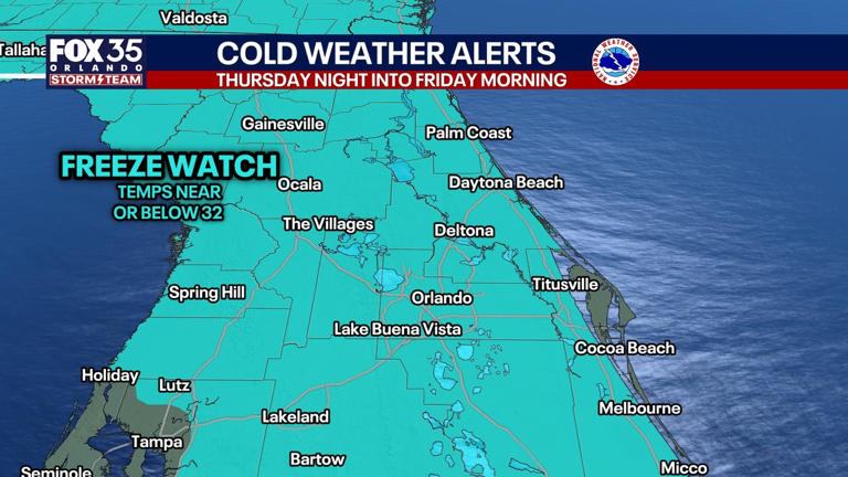 Florida cold front: County-by-county forecast, timeline, how cold it ...