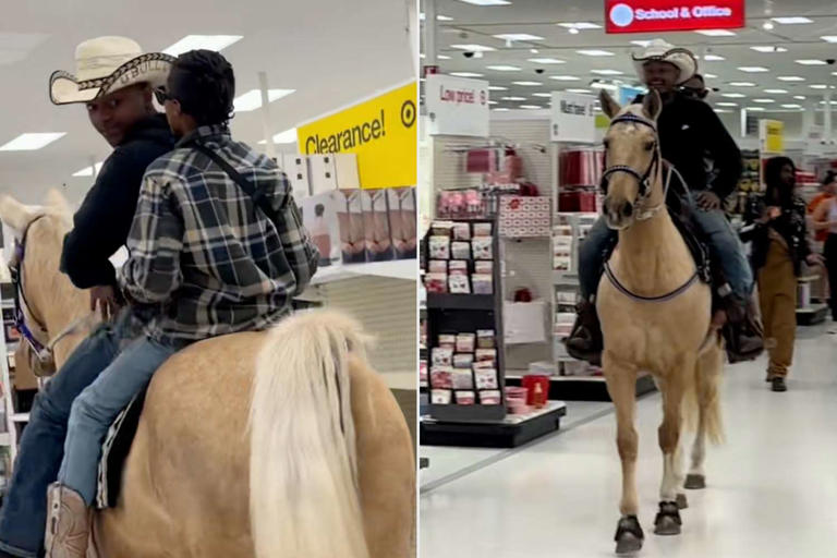 Texas man faces backlash after riding a horse through a Target store in ...