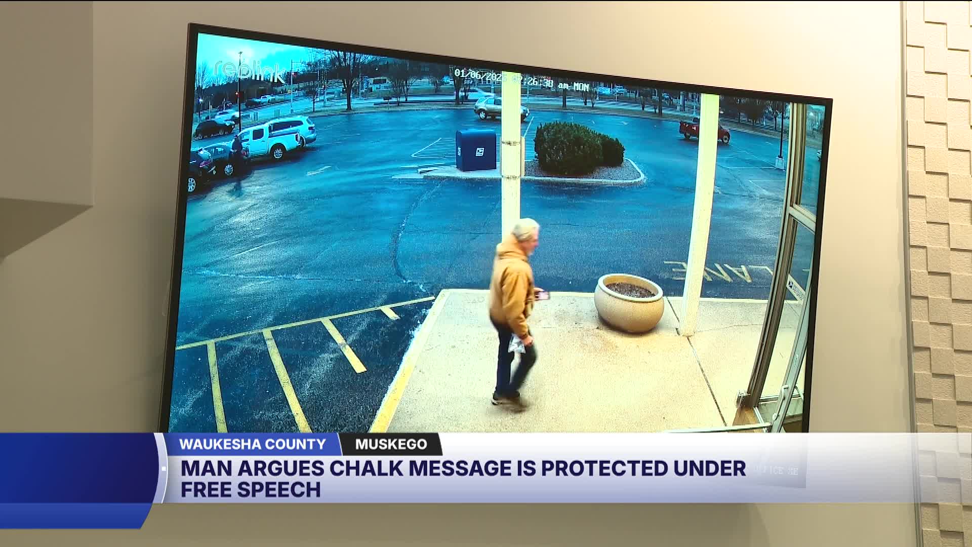 Muskego man fights disorderly conduct charge for chalking 'Jan. 6 ...