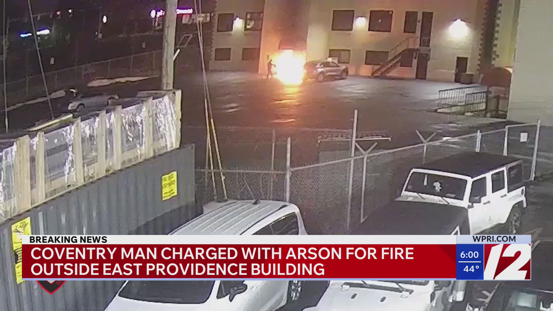 Coventry man charged with arson for East Providence fire