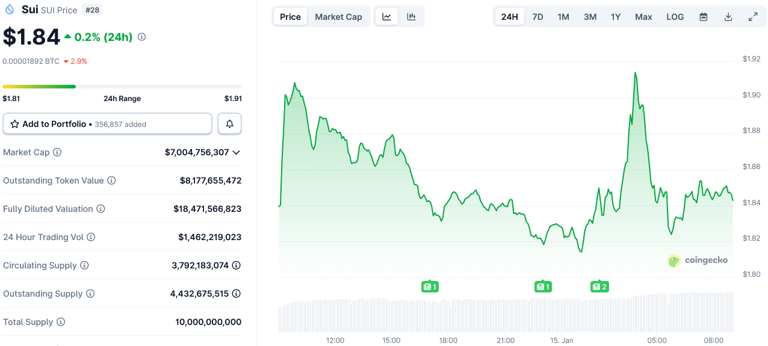 Sui back online after 6-hour outage that halted transactions