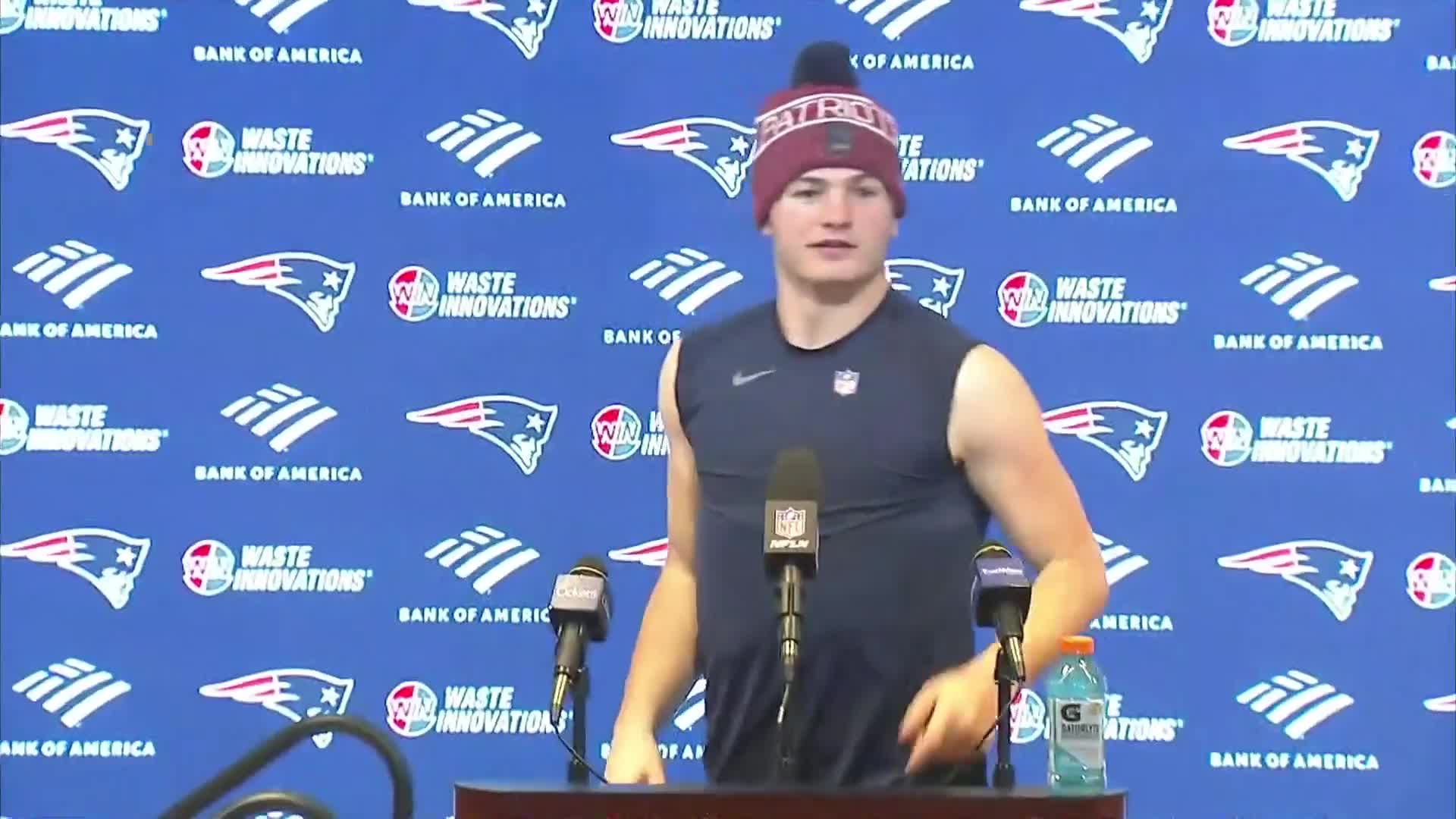 Drake Maye credits defense after first playoff win: 'They won the game ...