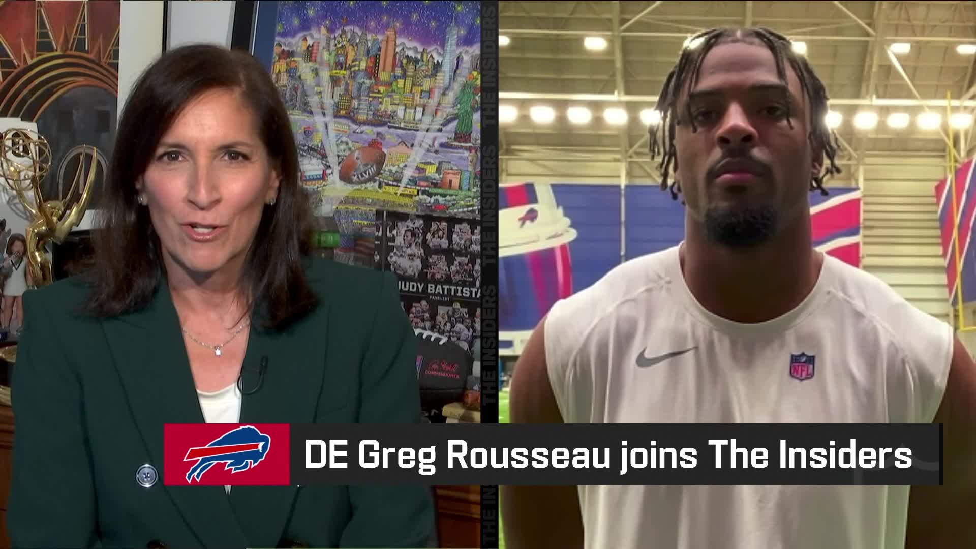 Bills DE Greg Rousseau joins 'The Insiders' ahead of the divisional ...