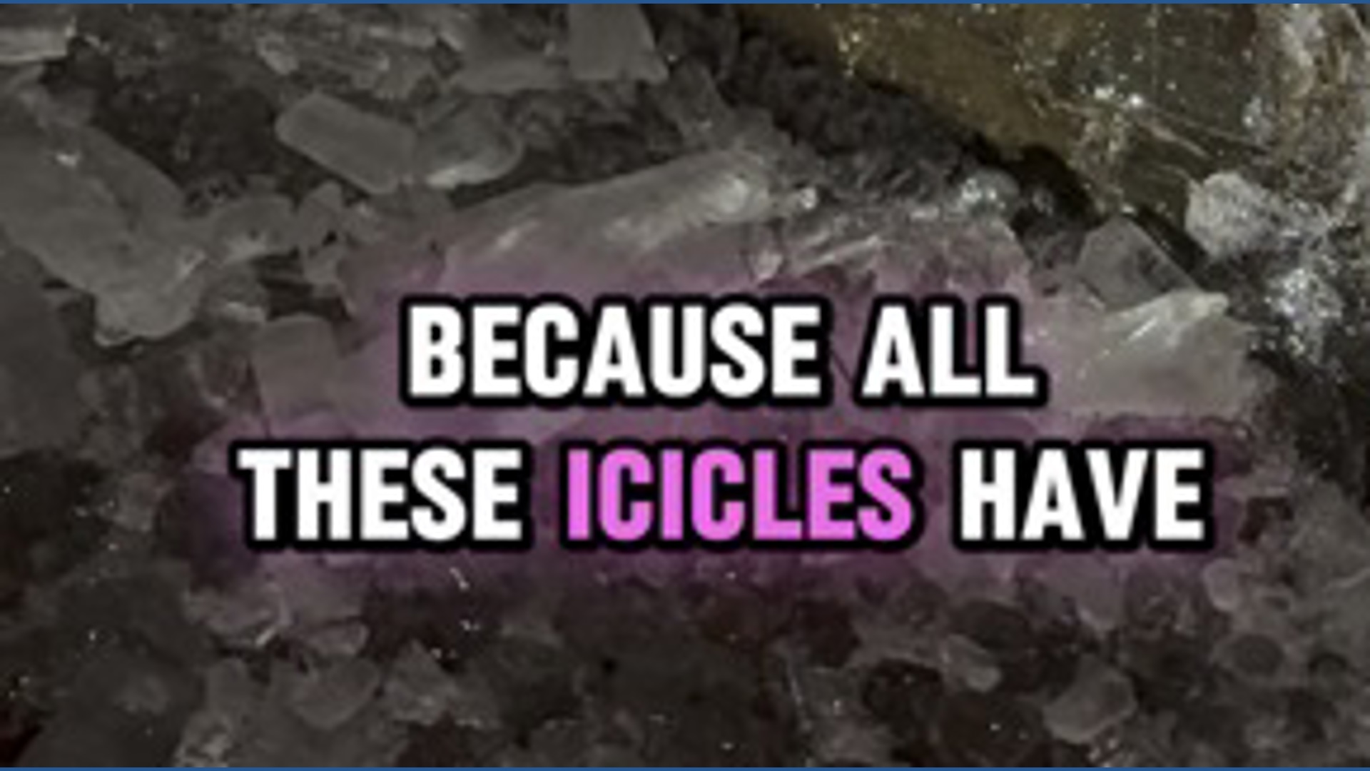 Icicles form in North Georgia