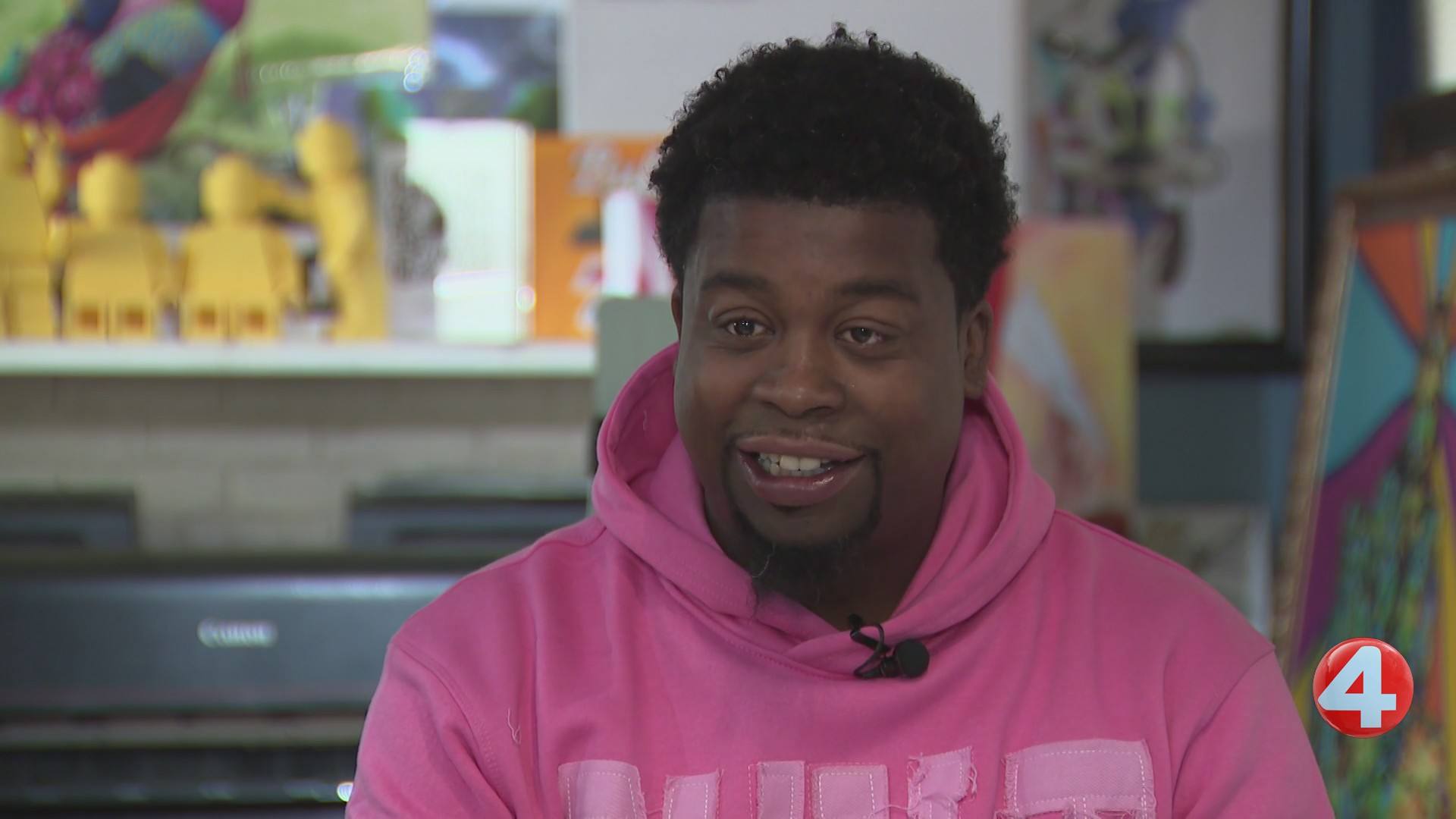 Buffalo man fighting breast cancer paints a picture of awareness