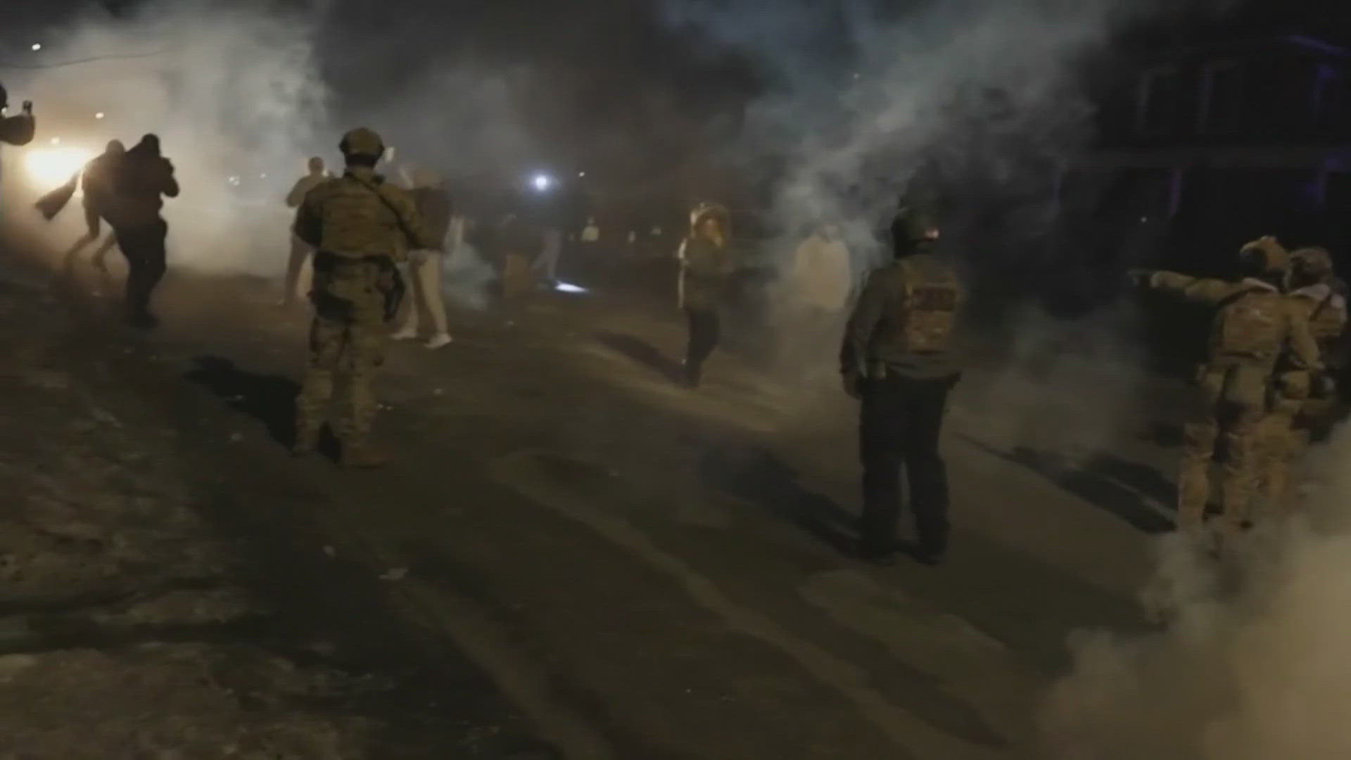 Federal officer shoots person in leg after being attacked during ...