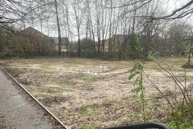 Derelict Lordshill housing office reduced to empty plot after demolition