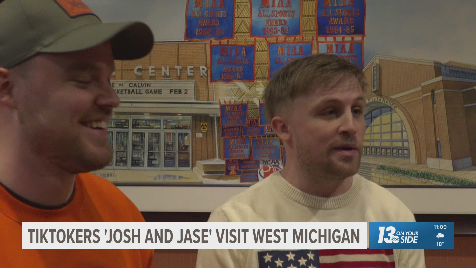 Popular British TikTokers 'Josh & Jase' visit West Michigan