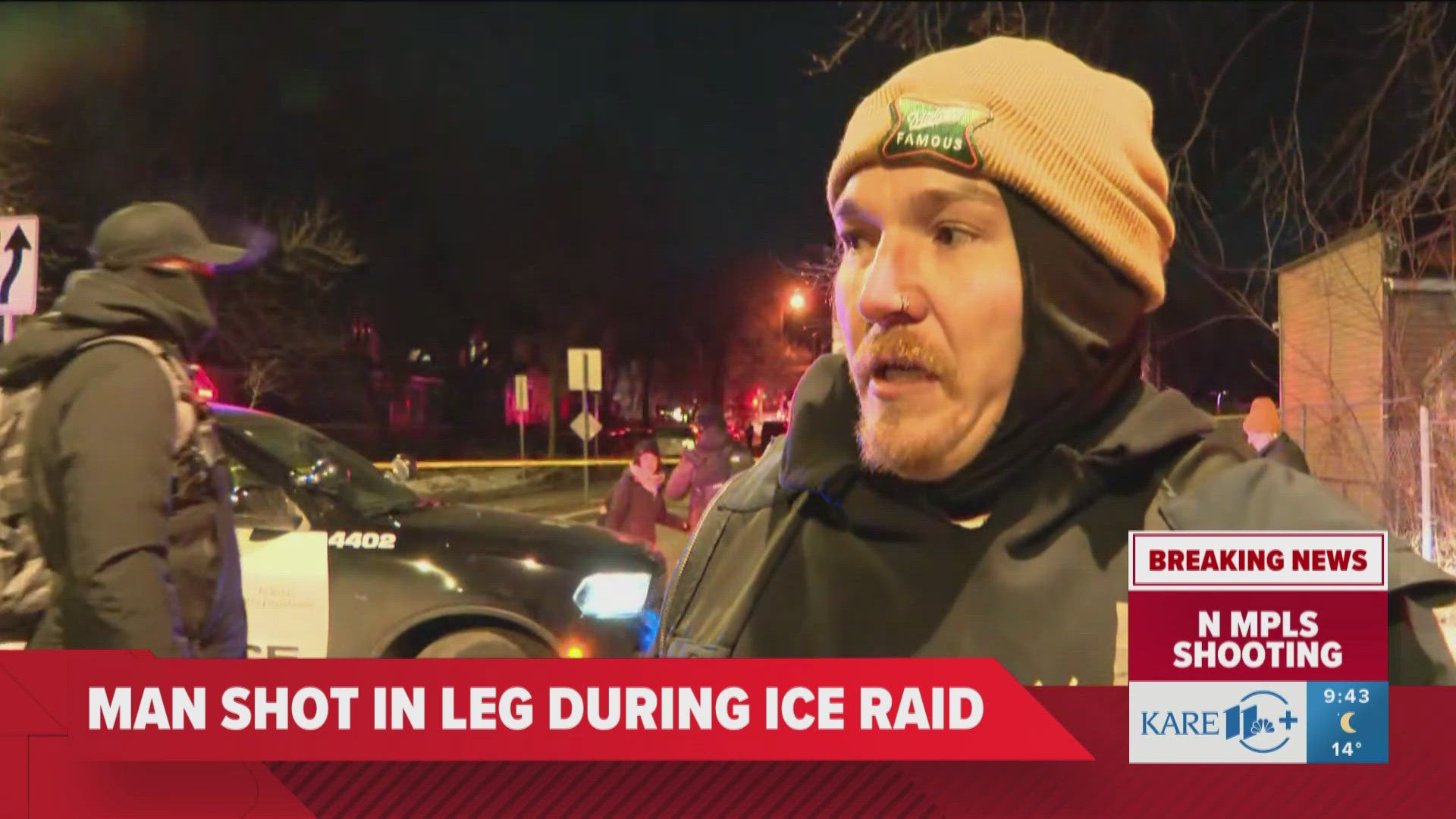 'It's a war zone out here' | Emotions high as ICE agents and protesters ...