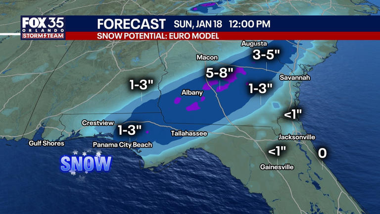 Will it snow in Florida? When, where and how likely? Here's what we know