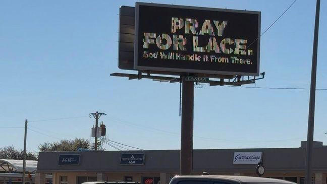 'Pray for Lace' billboards bring Abilene together for college student's ...
