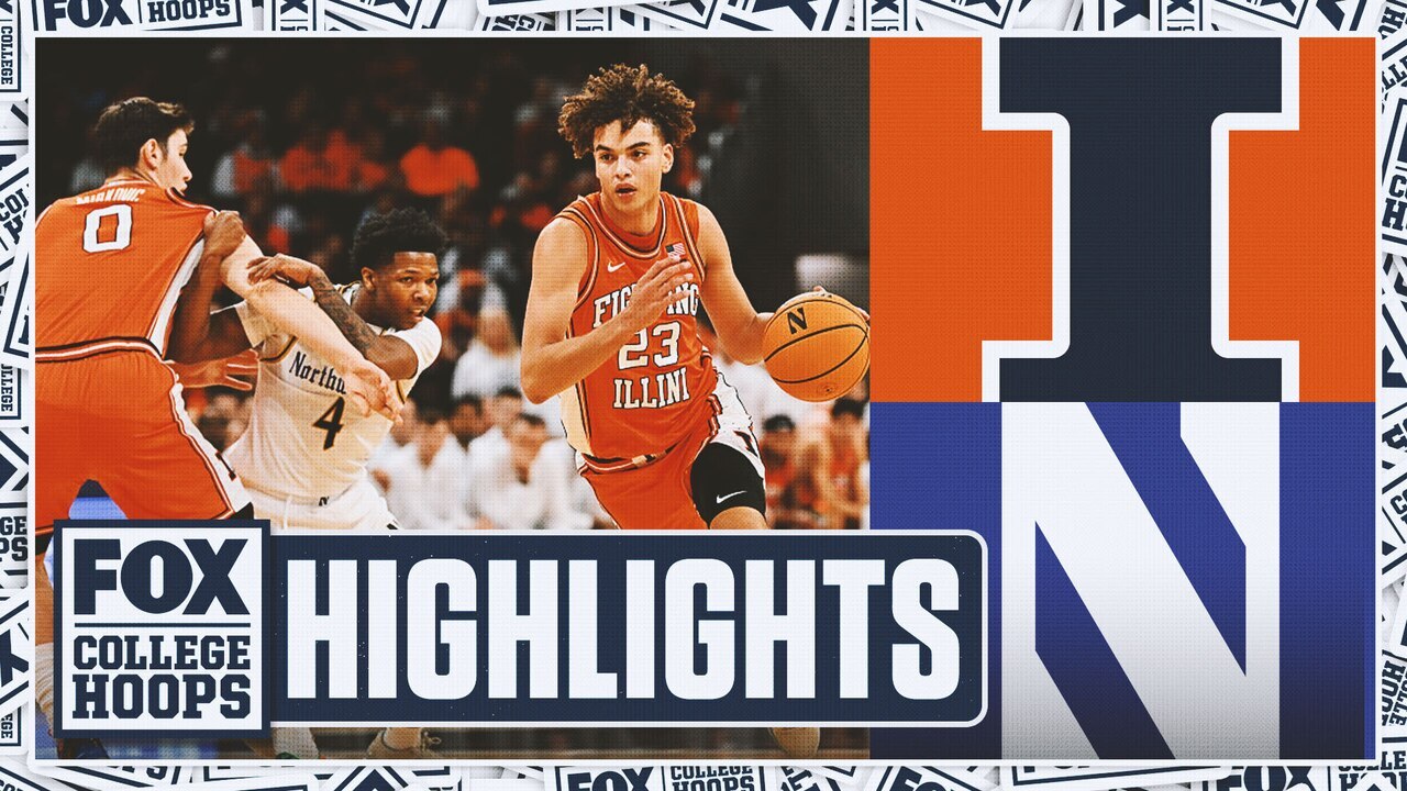 No. 13 Illinois Fighting Illini vs. Northwestern Wildcats highlights 🏀 ...