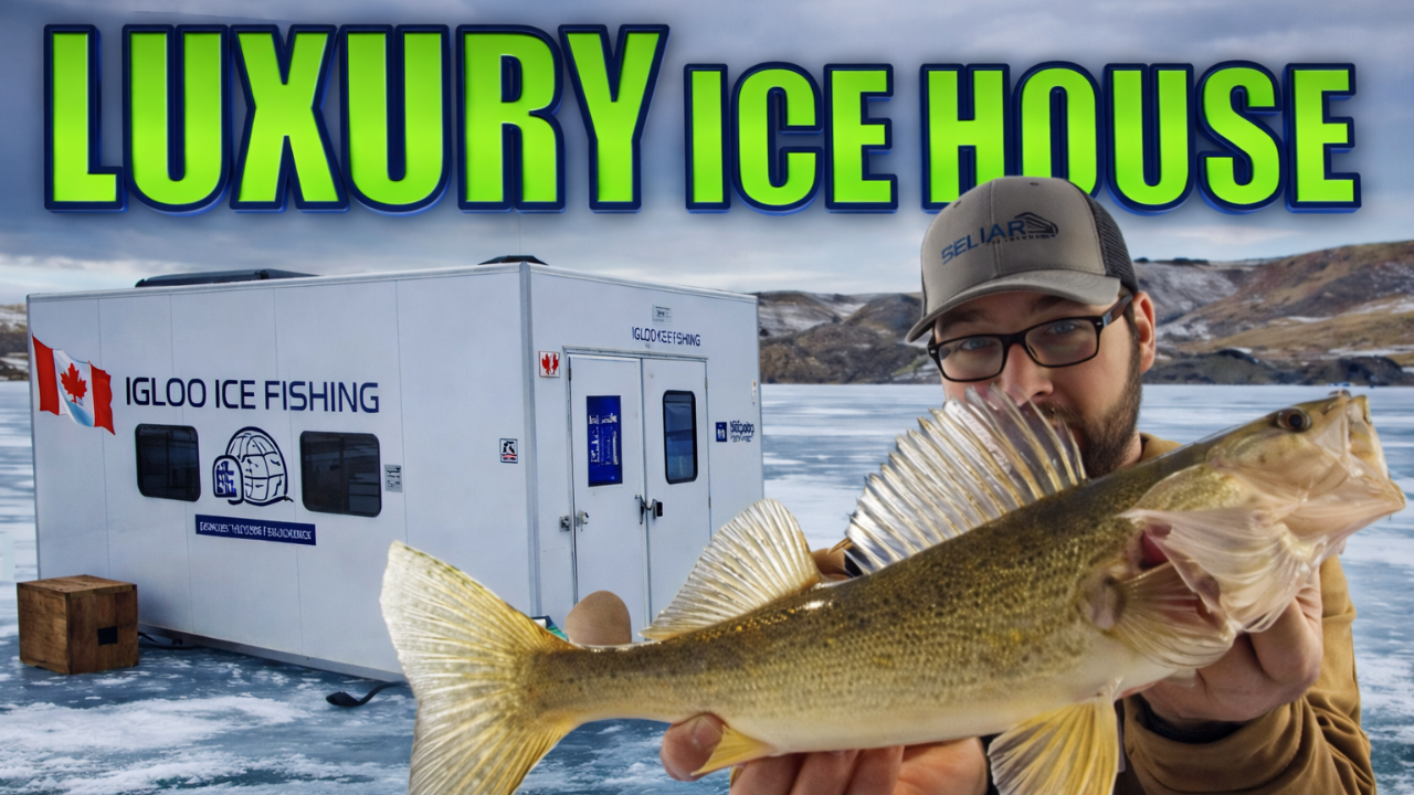 Inside a luxury ice house stay