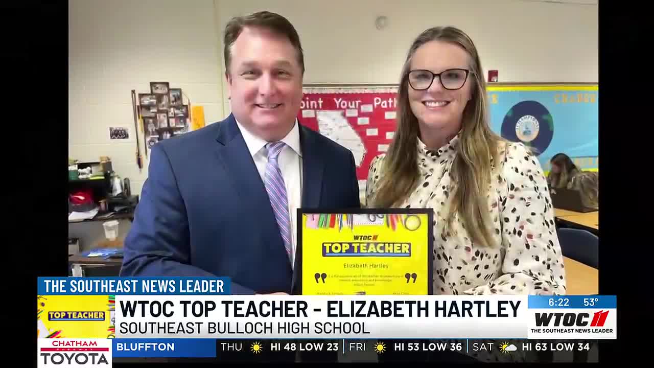 WTOC top teacher: Elizabeth Hartley