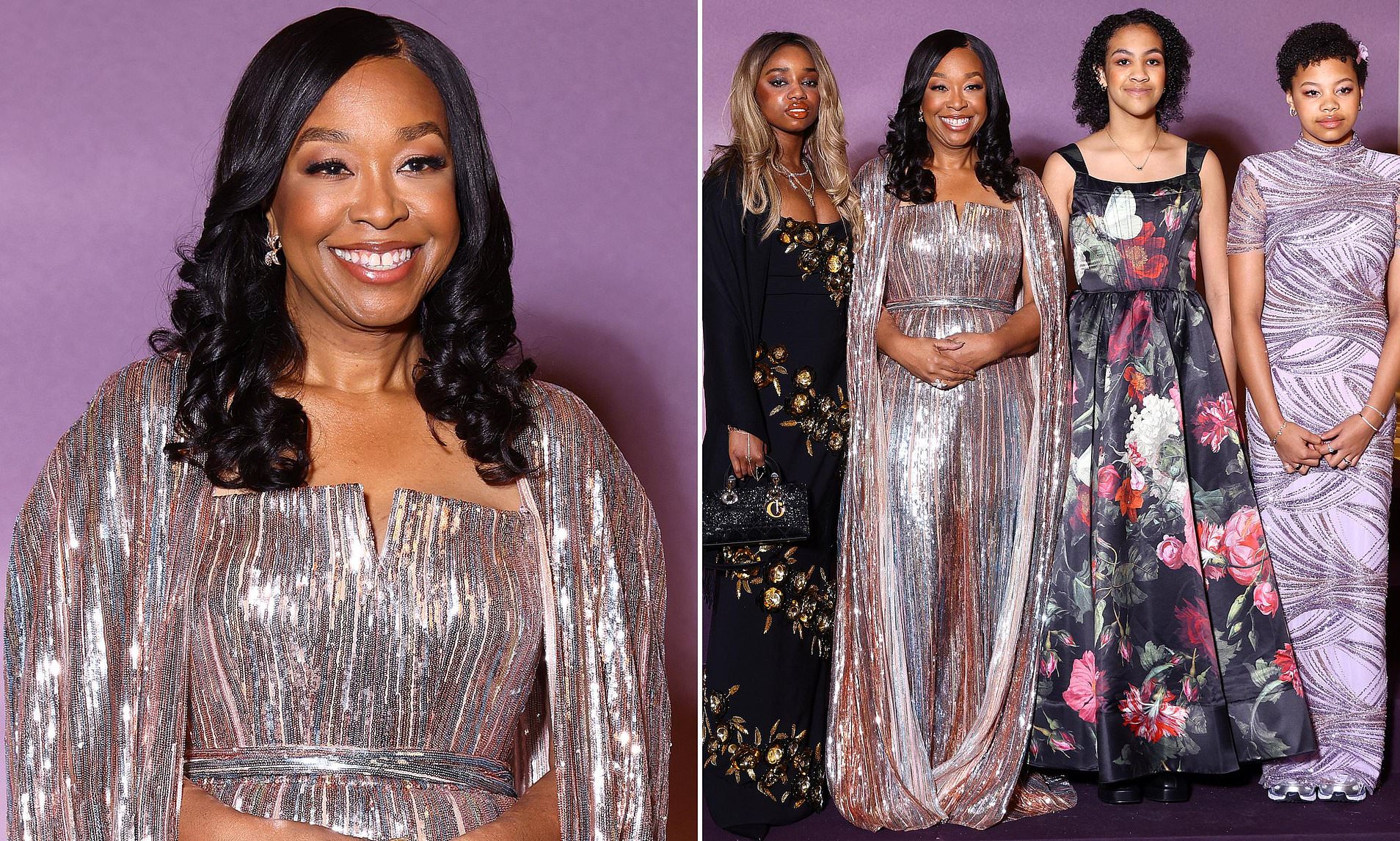 Shonda Rhimes, 56, makes rare move of posing with all three daughters ...