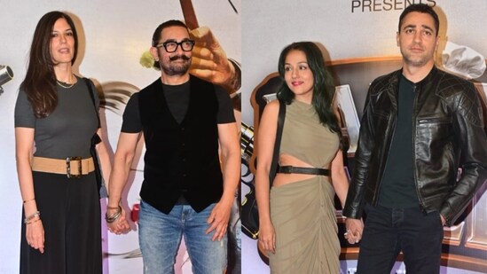 Aamir Khan and GF Gauri Spratt arrive hand-in-hand for Happy Patel ...