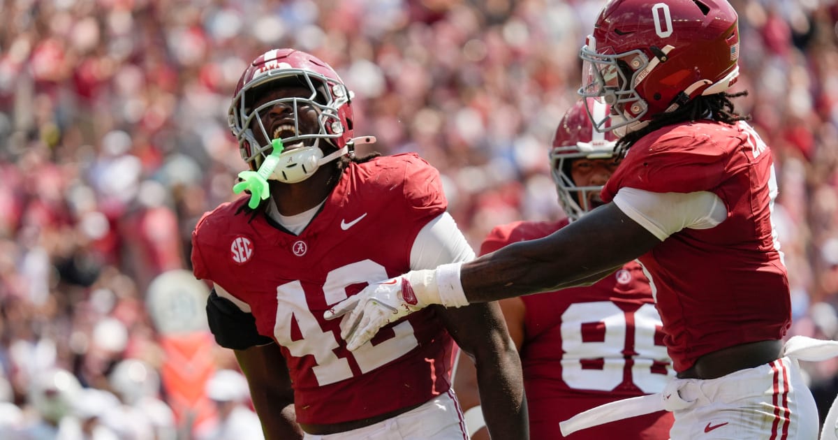 Alabama LB Yhonzae Pierre changing jersey numbers for 2026 season