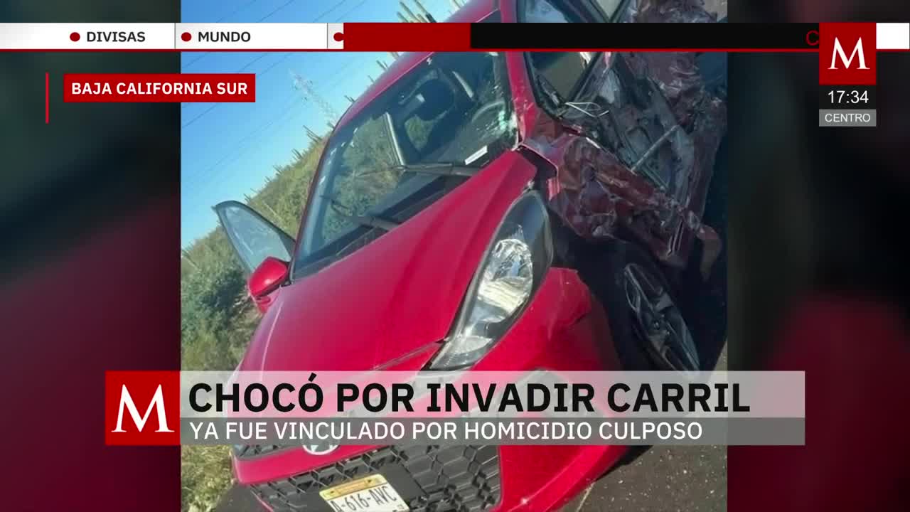 En Baja California, hombre provoca accidente vial por invadir un carril ...