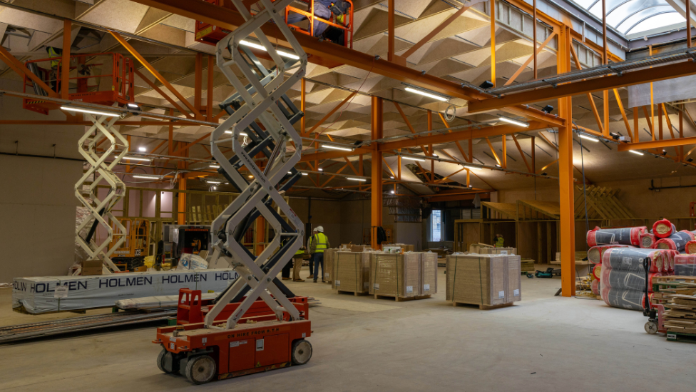 Work to transform shop into creative hub under way