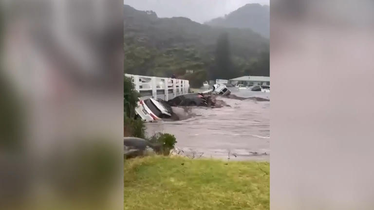 'You are in danger': Flash flooding inundates Victorian holiday hotspot