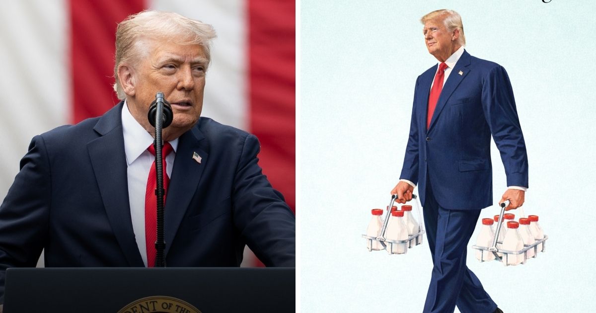 Trump’s awkward whole milk signing sparks backlash, netizens demand ...