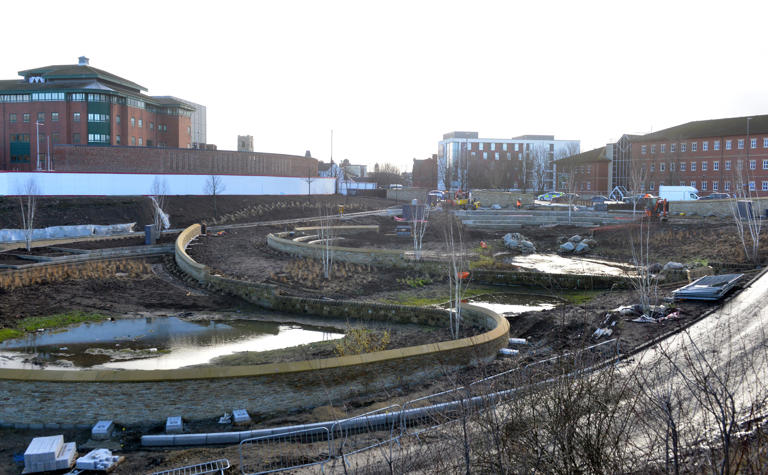 Sunderland's new park taking shape on the banks of the Wear