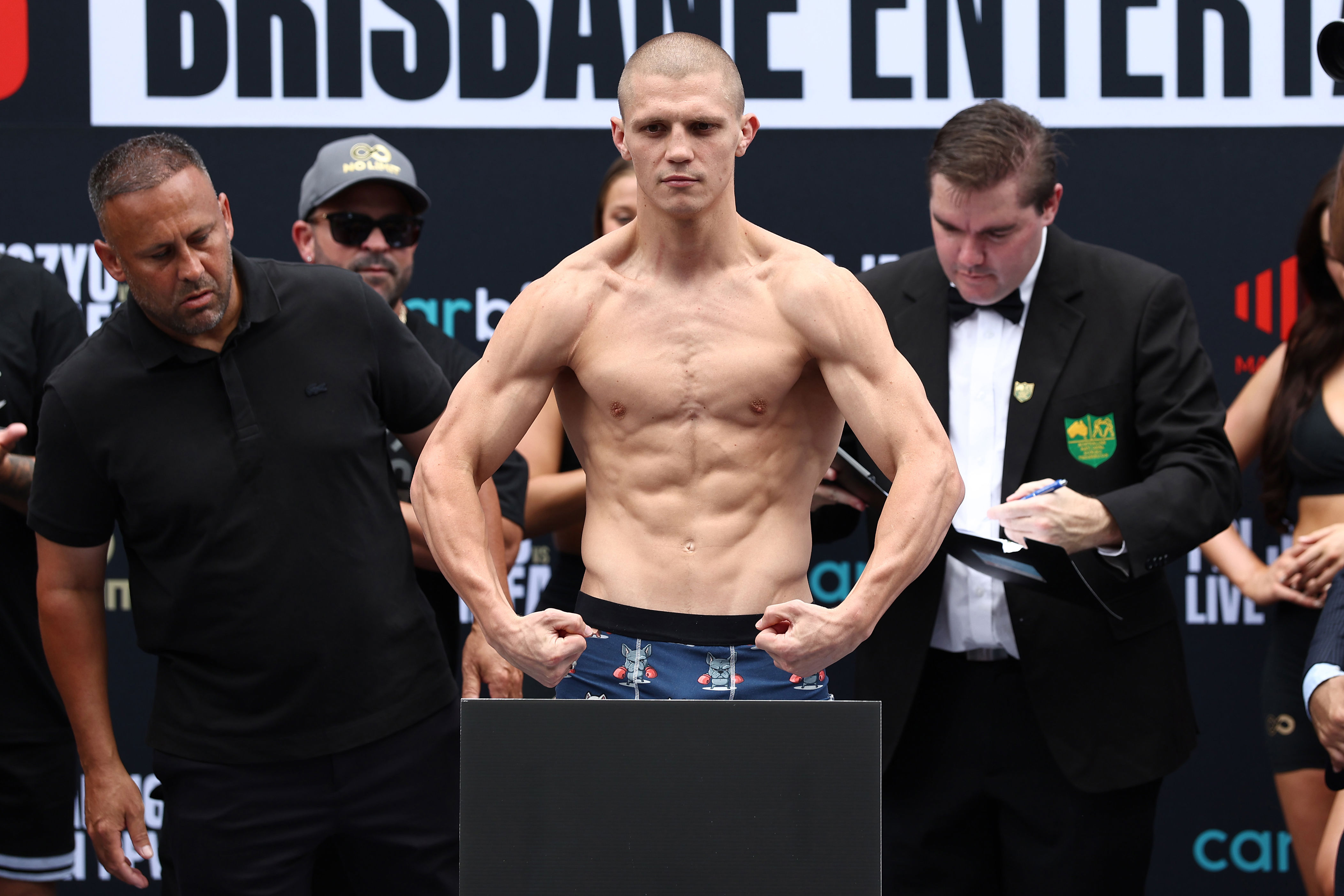 'Real Zerafa' flicks a switch during fiery Tszyu weigh-in