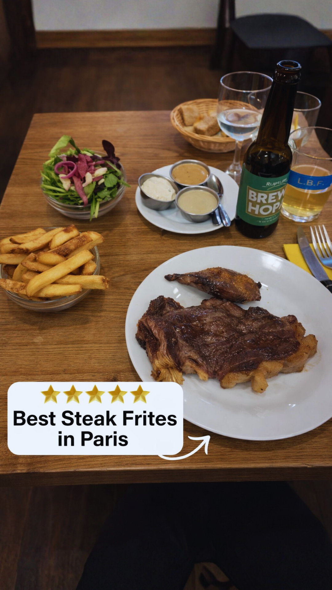 I ate Paris’s best steak frites at a butcher shop, a truly authentic ...
