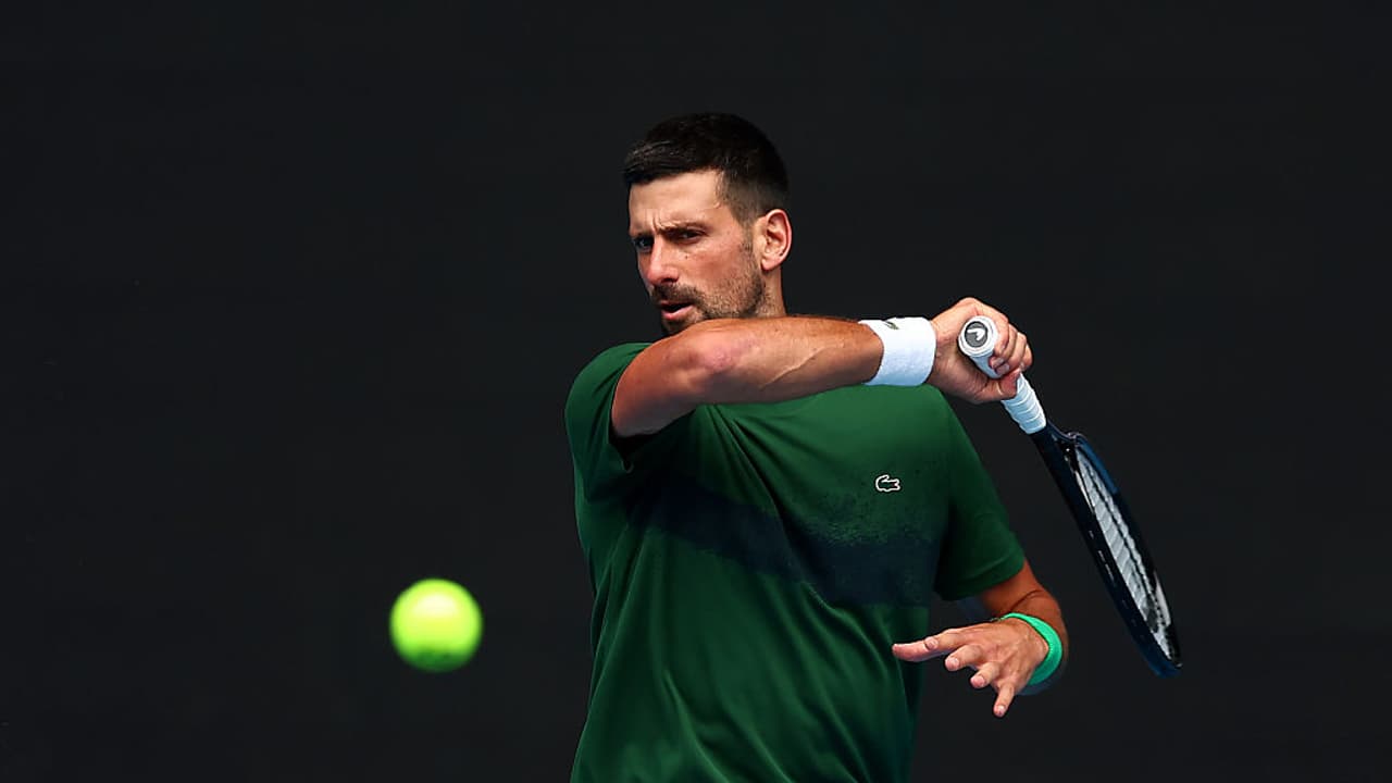 Australian Open 2026: Novak Djokovic’s neck injury during practice ...