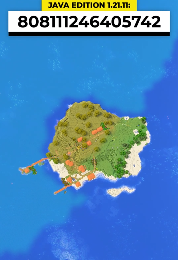Minecraft savanna village island seed – rare find!