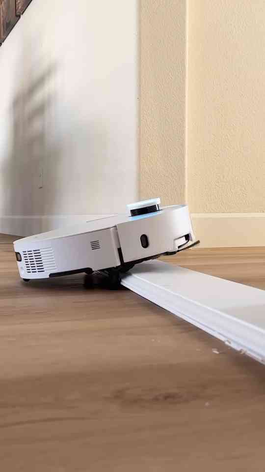 Slow morning cleaning routine with a robot vacuum