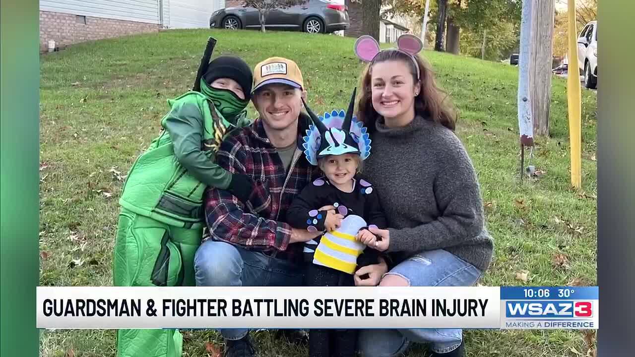 Guardsmen & fighter battling severe brain injury